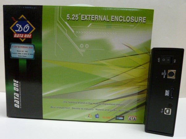 DataOne 5.25′ Int.SATA(sata HDD or sata DVD) to Ext.USB 2.0 + SATA Enc – Modcom