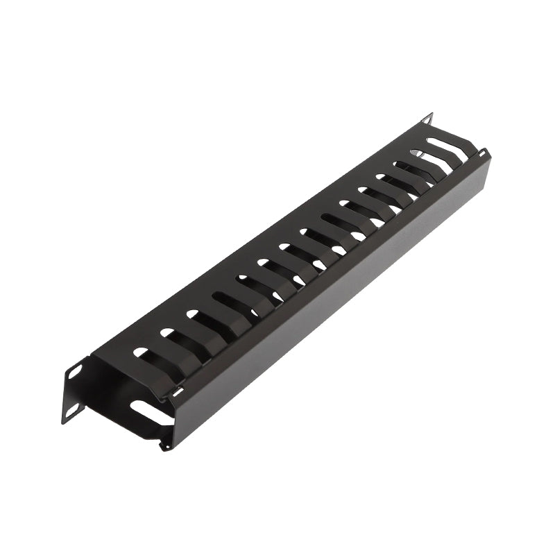 1U 19 Inch Horizontal Rack Mount Metal Cable Management Panel – Modcom