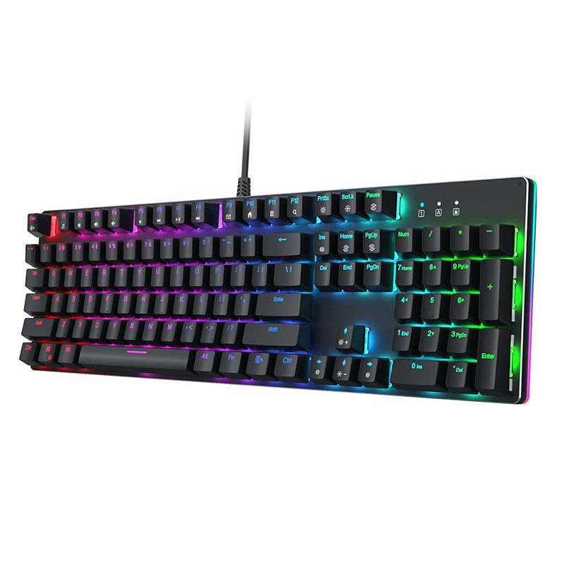 Aukey KM-G12 Mechanical Gaming Keyboard with Customizable RGB Backligh ...