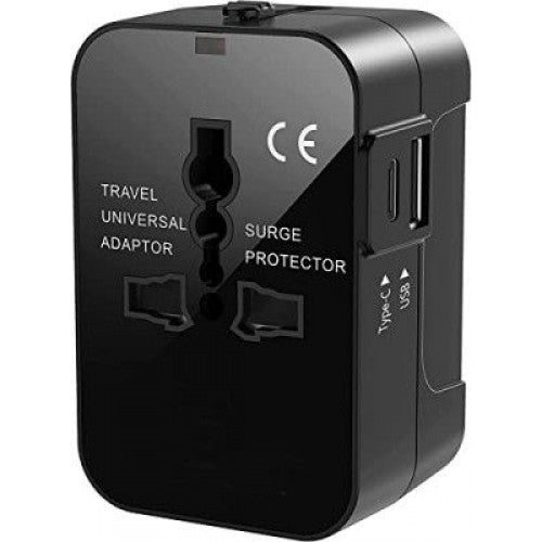 Worldwide Universal Travel Adapter With USB-A and Type-C/USB-C Port ...