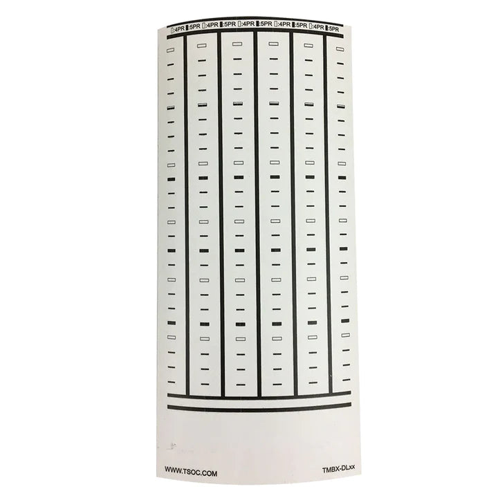 BIX ID labels for bix strip – Modcom