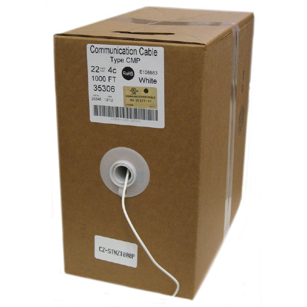 1000' Solid Alarm/Station Z Cable - CMP Rated 22AWG 4 Conductor – Modcom