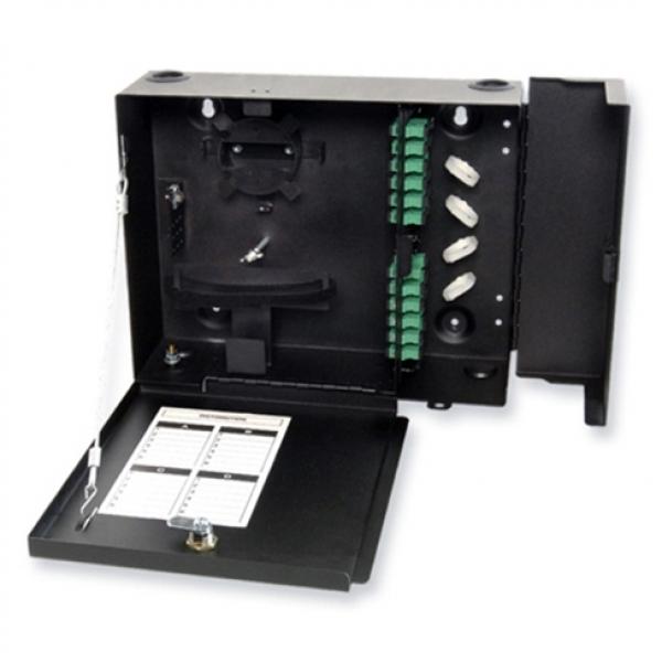 Fiber Optic Wall Mount Enclosure With Four LGX Adapter Panels – Modcom