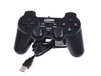 Classical Universal Series Bus Double Shock 2 USB 2.0 Game Controllers ...