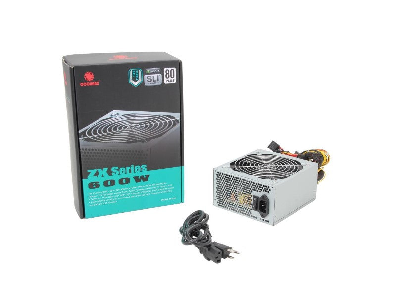 Coolmax ZX-600 80 plus 140mm 600W Power Supply – Modcom