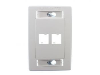 Belden AX101433 Panels EZ-MDVO / GigaFlex UTP Modules, 2 Ports, Flush ...