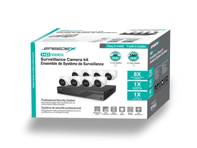 0808HD-TU-5MP All-In-One 8 CH 5MP Kit, XVR with Security 1TB HDD insta ...